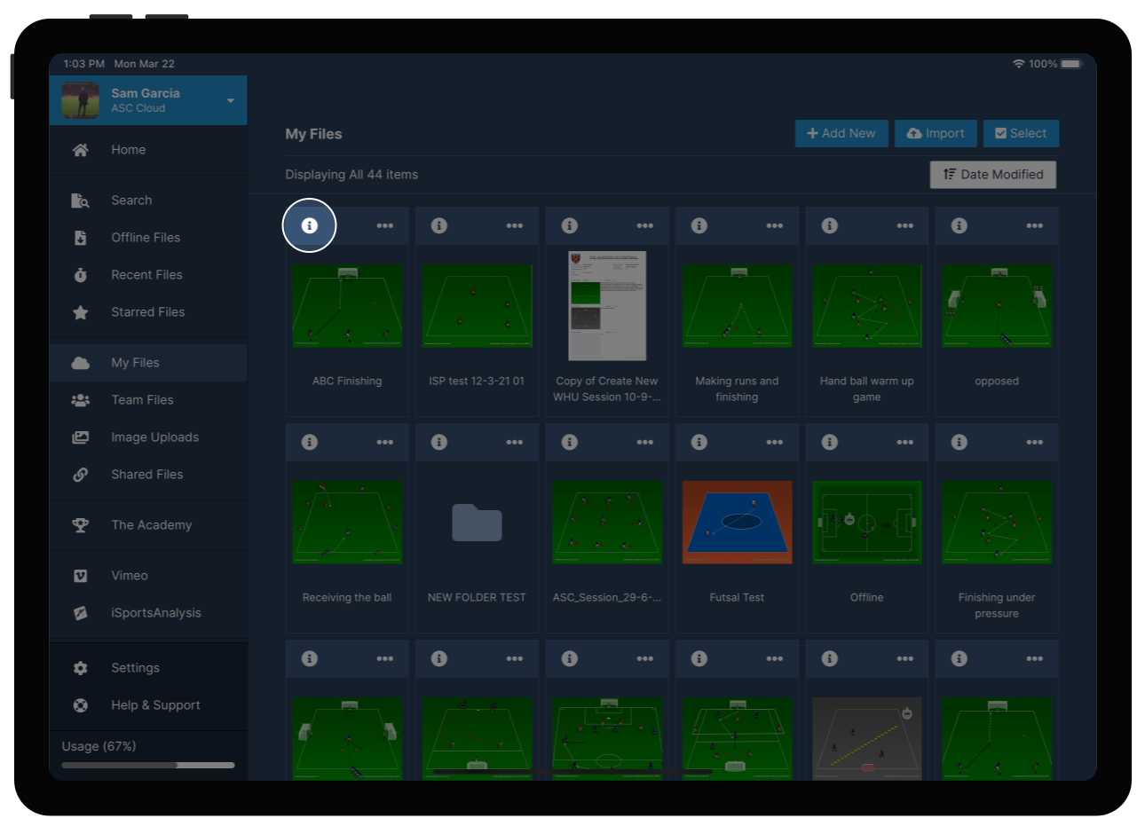 File Preview and Menu