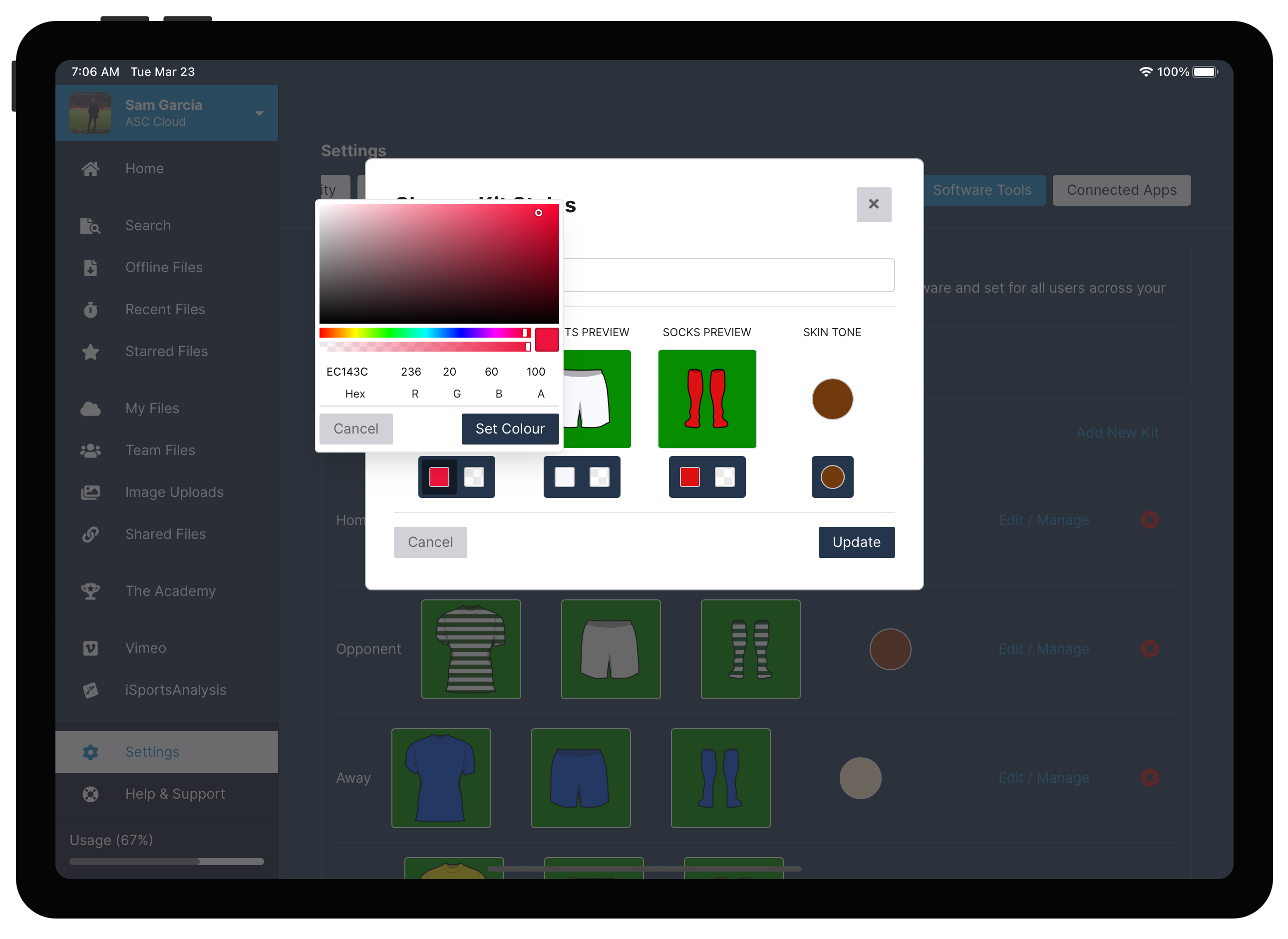 Adding Teams and Defining Kit Styles